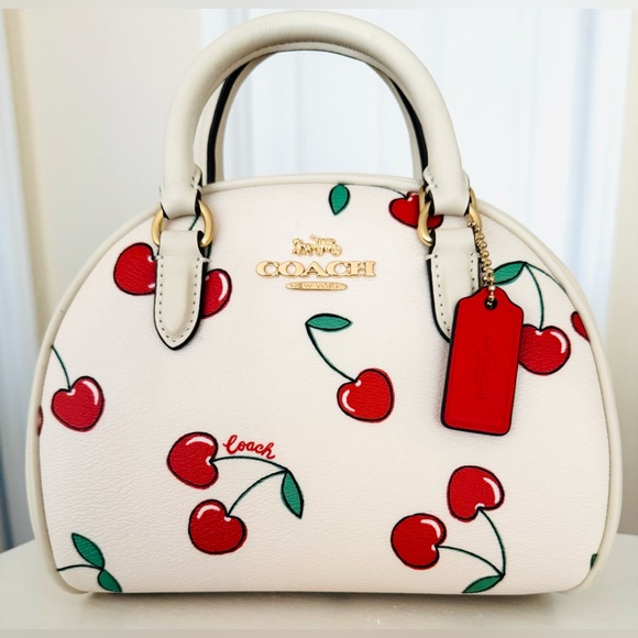 Coach | Bags | Coach Sydney Satchel Cherry Print | Poshmark
